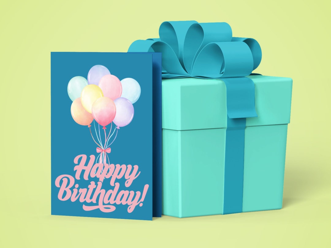 Happy Birthday Card Printable Birthday Card 7x5in Cards - Etsy