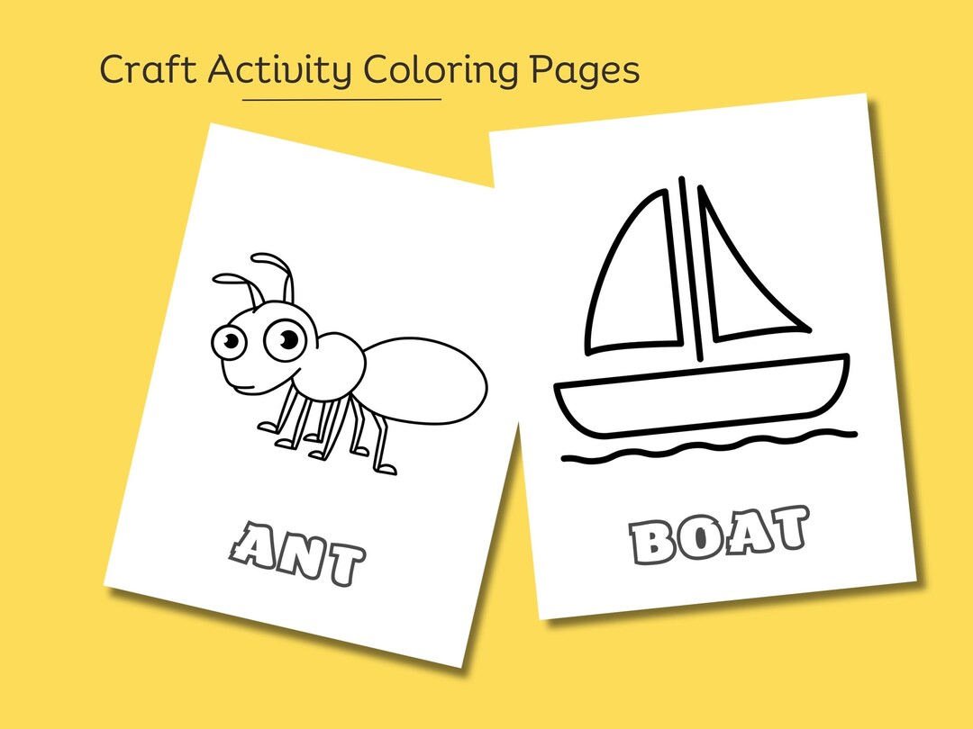 80 Simple and Big Coloring Pages for Kids | Easy & Large Coloring Book ...