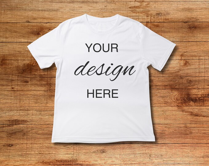 White Shirt Mockup | T-shirt Mock-up | Shirt Mock-up Styled Stock Photo ...
