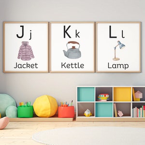 Alphabet Poster Classroom | Alphabet Poster Printable | Large Format ...