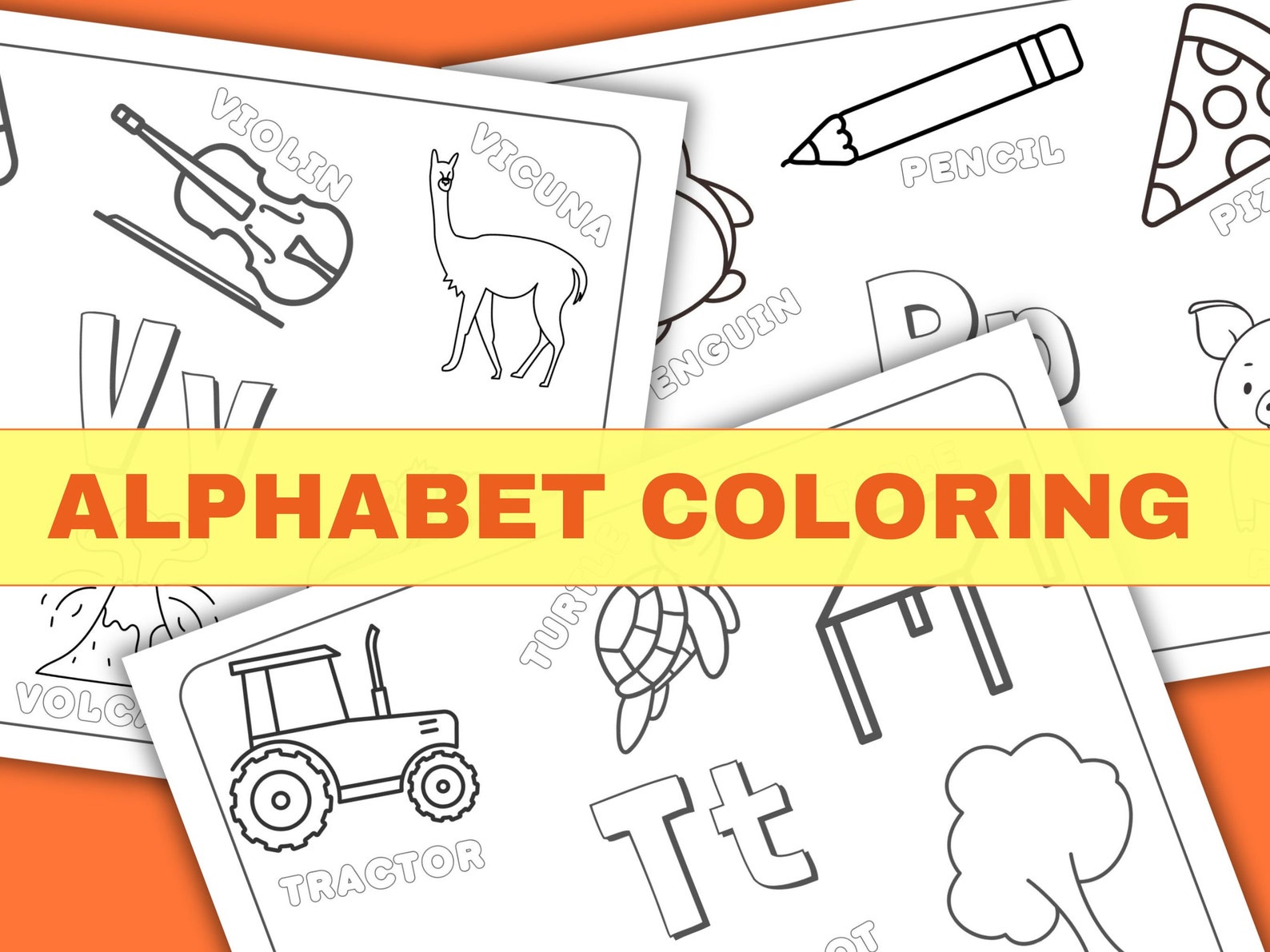 Alphabet Coloring Pages Preschool Coloring Activity Pages Preschool ...