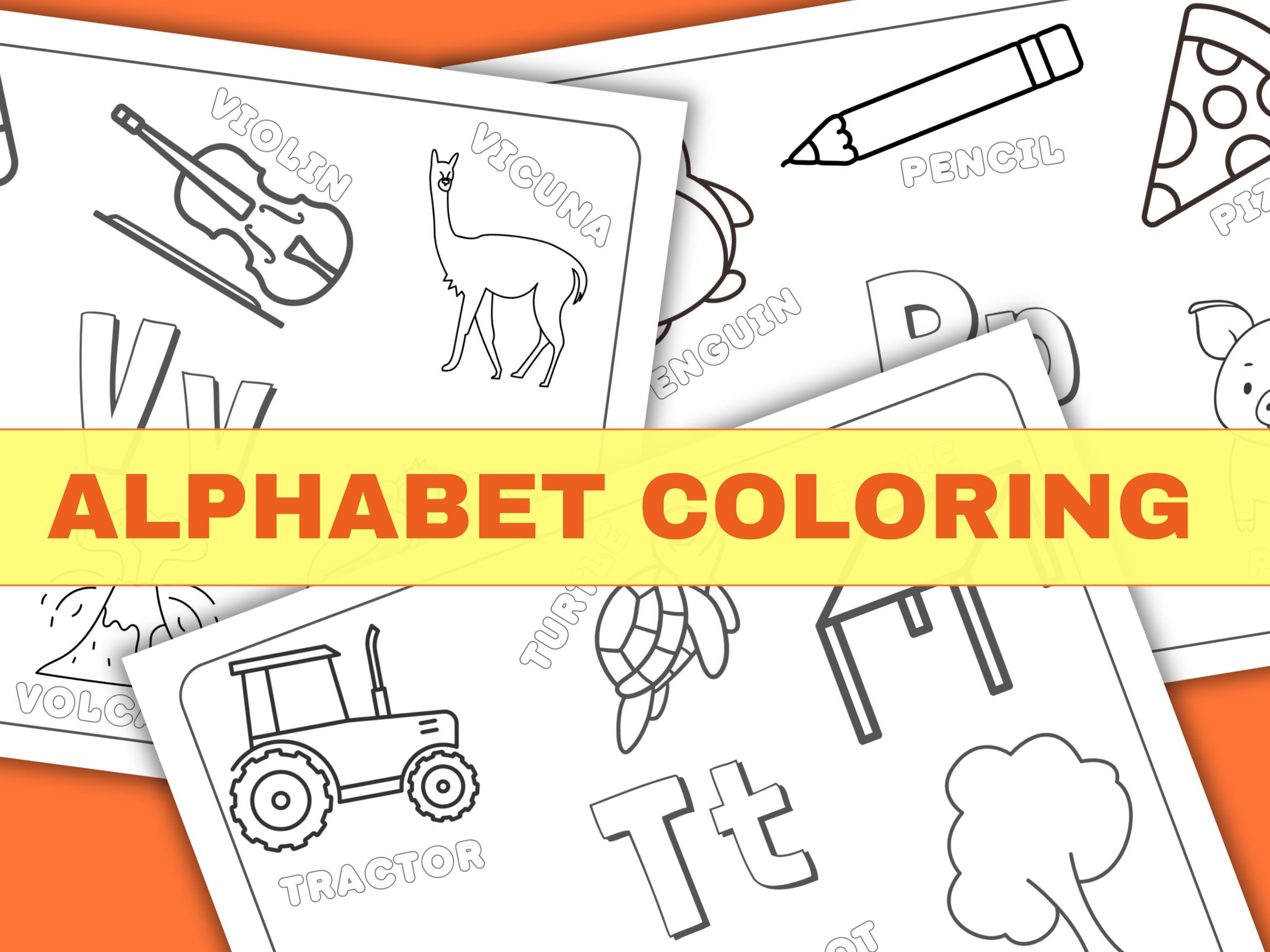 Alphabet Coloring Pages Preschool Coloring Activity Pages Preschool ...
