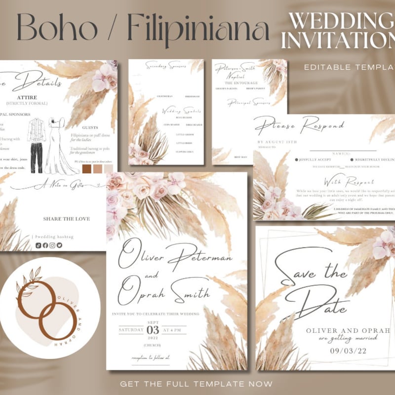Filipiniana Invitation - Etsy