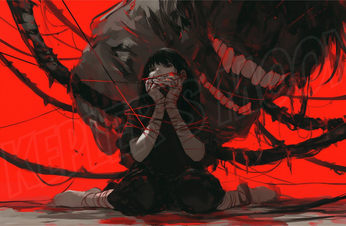 Horror Anime Characters tangled Collection Digital Bundle 4 Digital Art ...