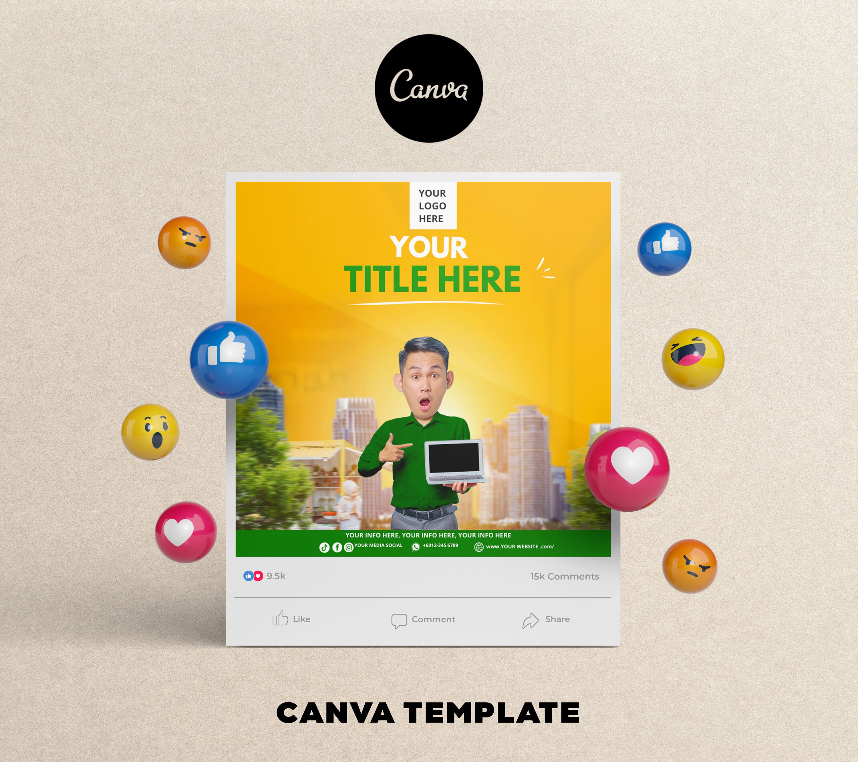 CANVA POSTER TEMPLATE - Etsy