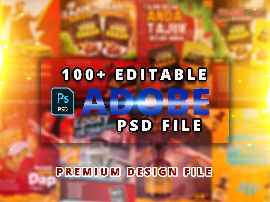 PSD Photoshop Editable Poster, Bunting, Flyers (100+ Design for You) - Etsy