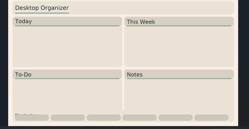 Desktop Organizer Digital Wallpaper 4K | Productivity Background Mac ...