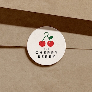 Premade Cherry Logo, Clothing Store Logo, Small Business Logo, Simple ...