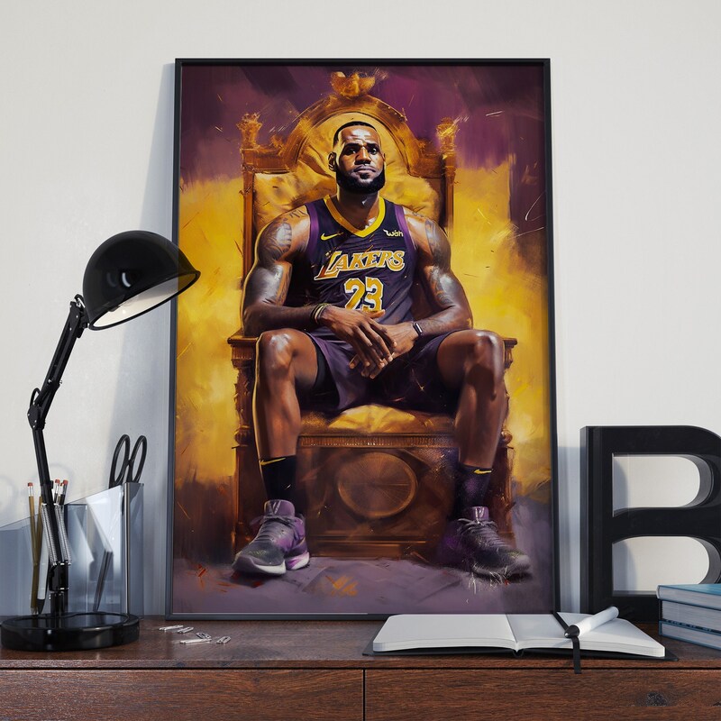 Lebron Painting - Etsy