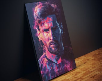 Lionel Messi Tribute Poster Inspirational Football Legend Art Print ...