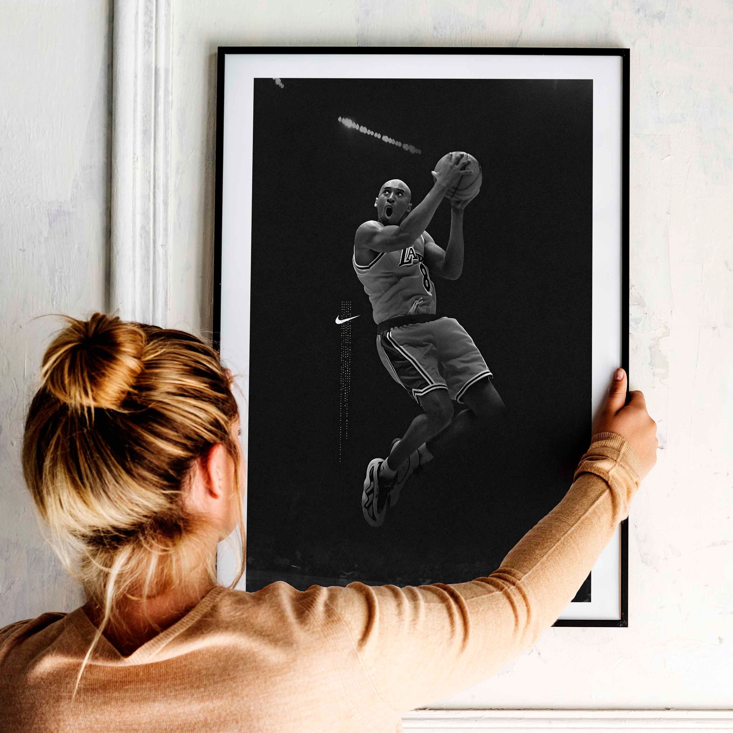 Kobe Bryant Poster Nba Lakers Canvas Wall Art Print Etsy