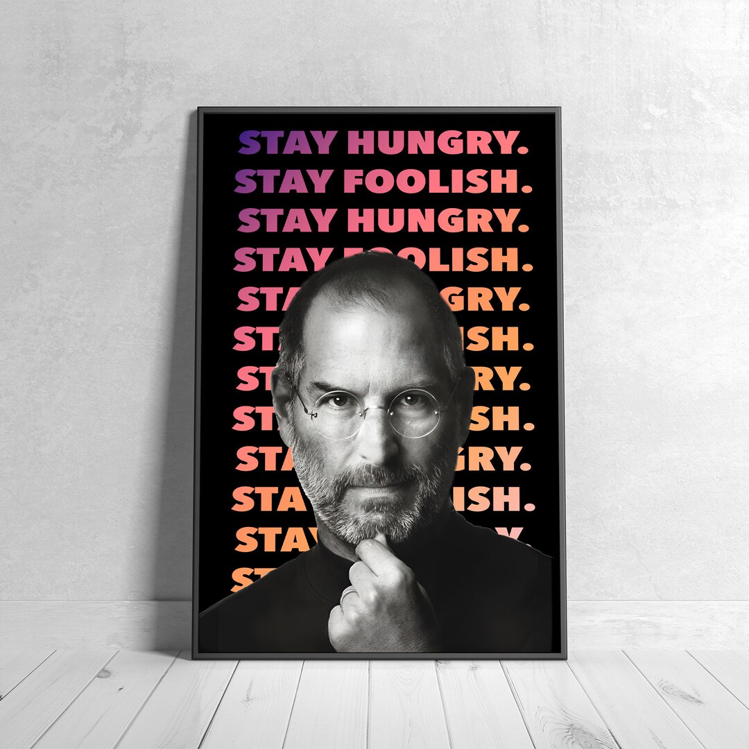 Steve Jobs Poster, Think Different, Apple Canvas Wall Art Print, Tech ...