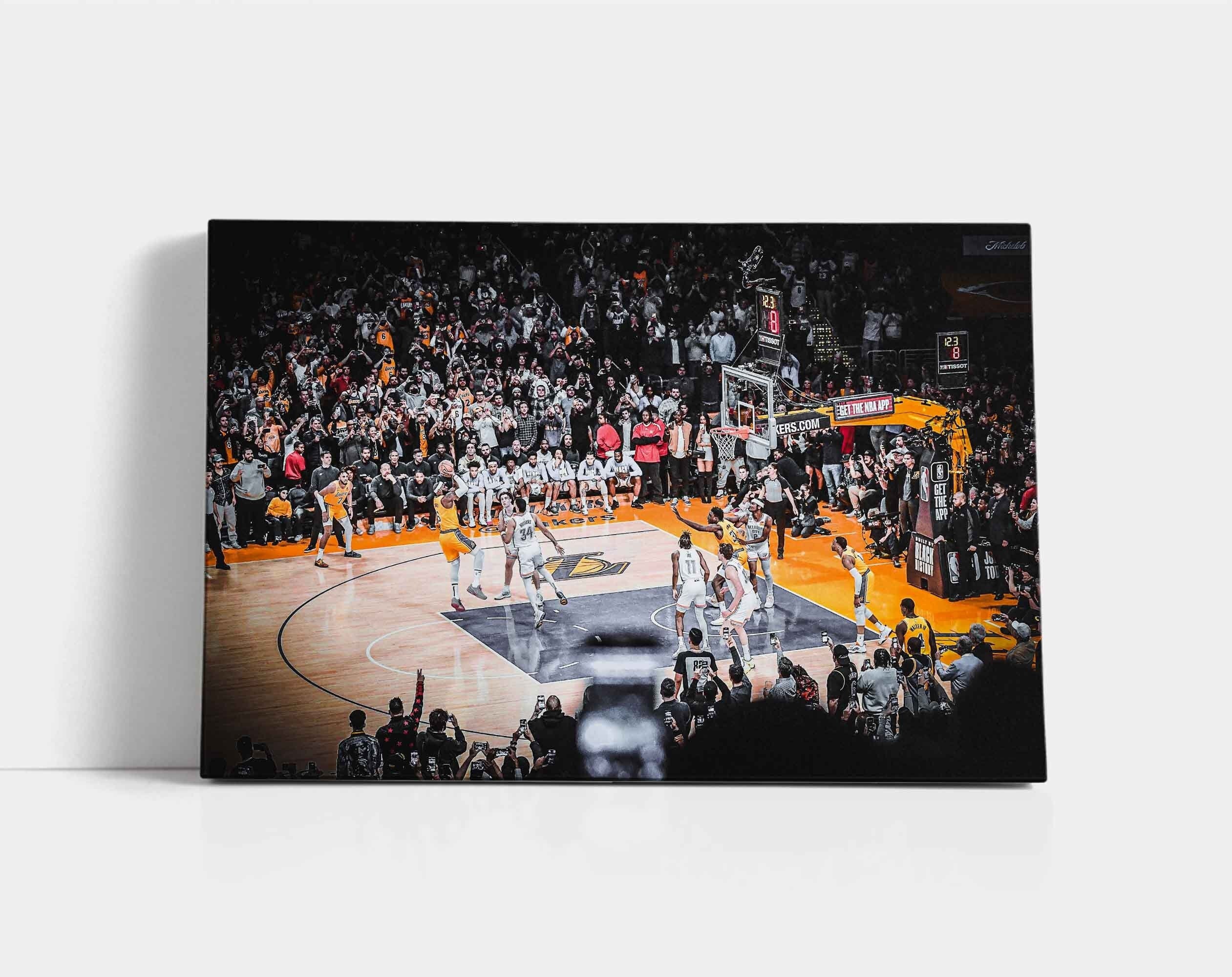 Lebron James Poster Basketball Lakers Canvas Print NBA Wall - Etsy