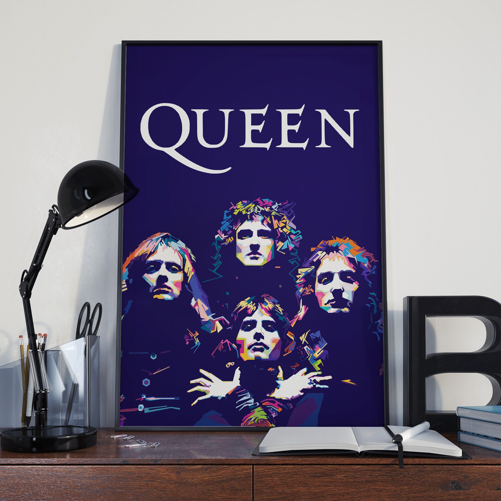 Queen Poster, Freddie Mercury Poster, Queen Band Music Canvas Wall Art ...