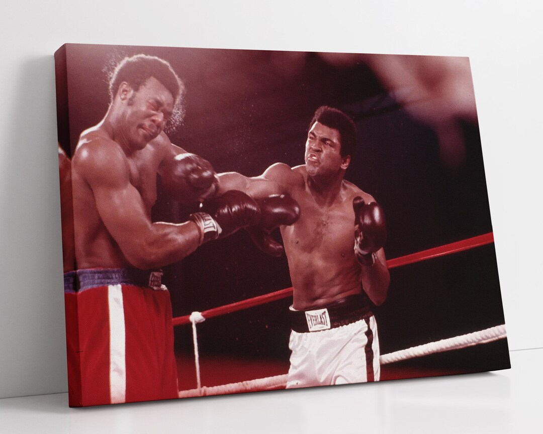 Muhammad Ali Vs George Foreman Poster Print, Boxing Legends Canvas Wall ...