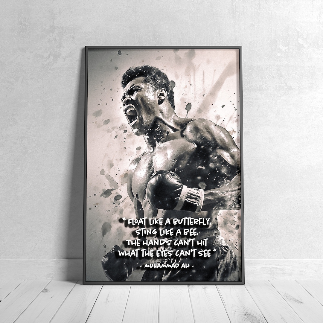 Muhammad Ali Poster, Boxing Poster Print Boxing Canvas Wall Art Sports ...