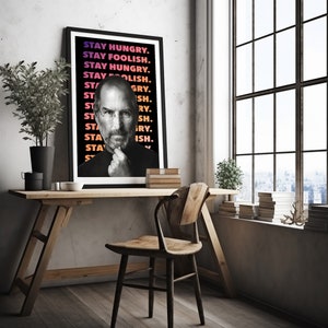 Steve Jobs Poster, Think Different, Apple Canvas Wall Art Print, Tech ...