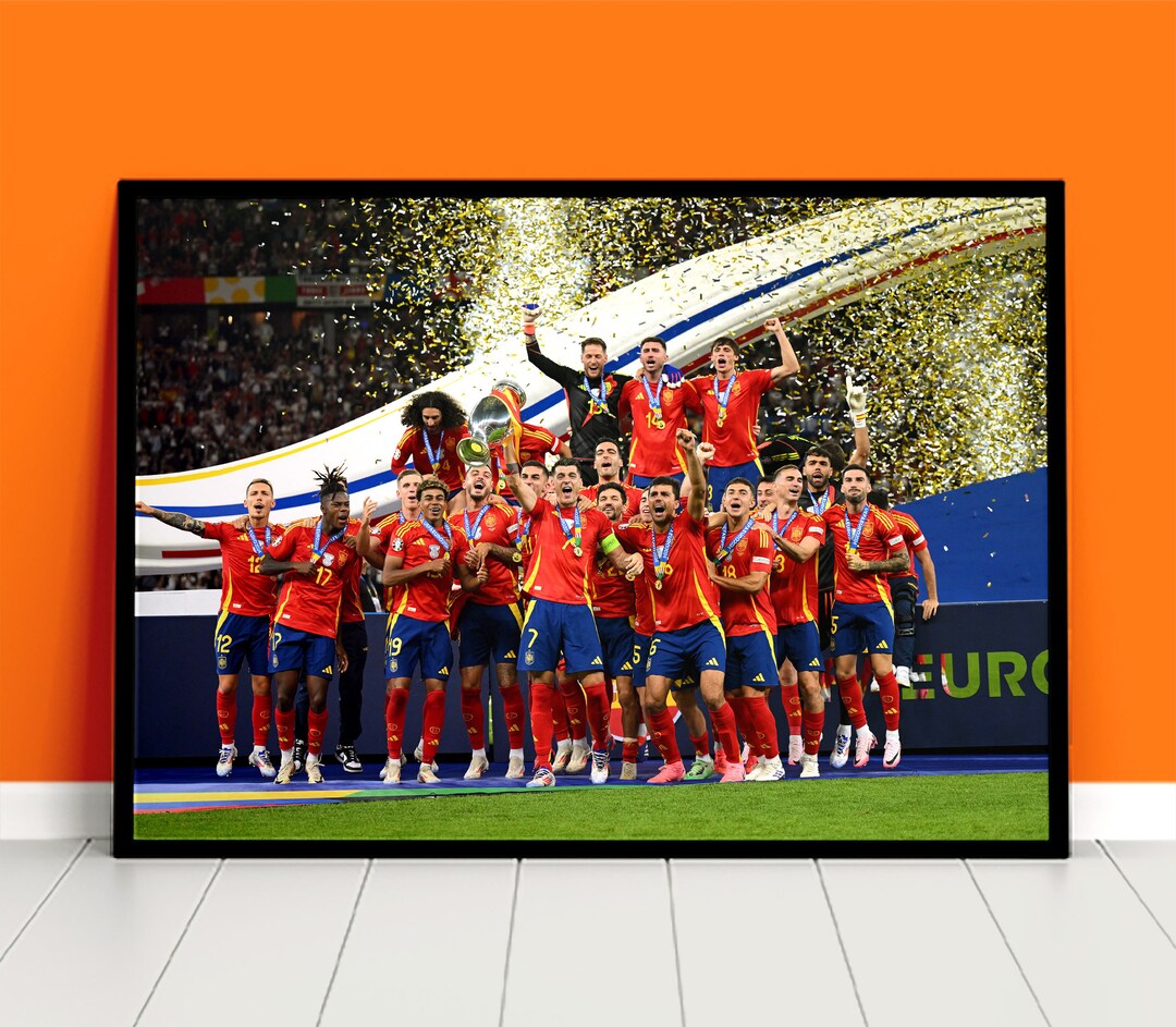 Spain Euro 2024 Champions Poster or Canvas Wall Art, Ideal Gift for ...