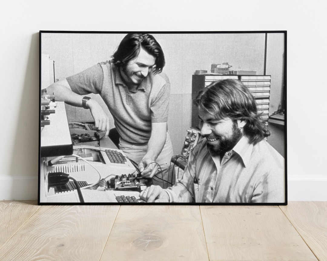 Steve Jobs and Steve Wozniak Poster Print Apple Founders - Etsy