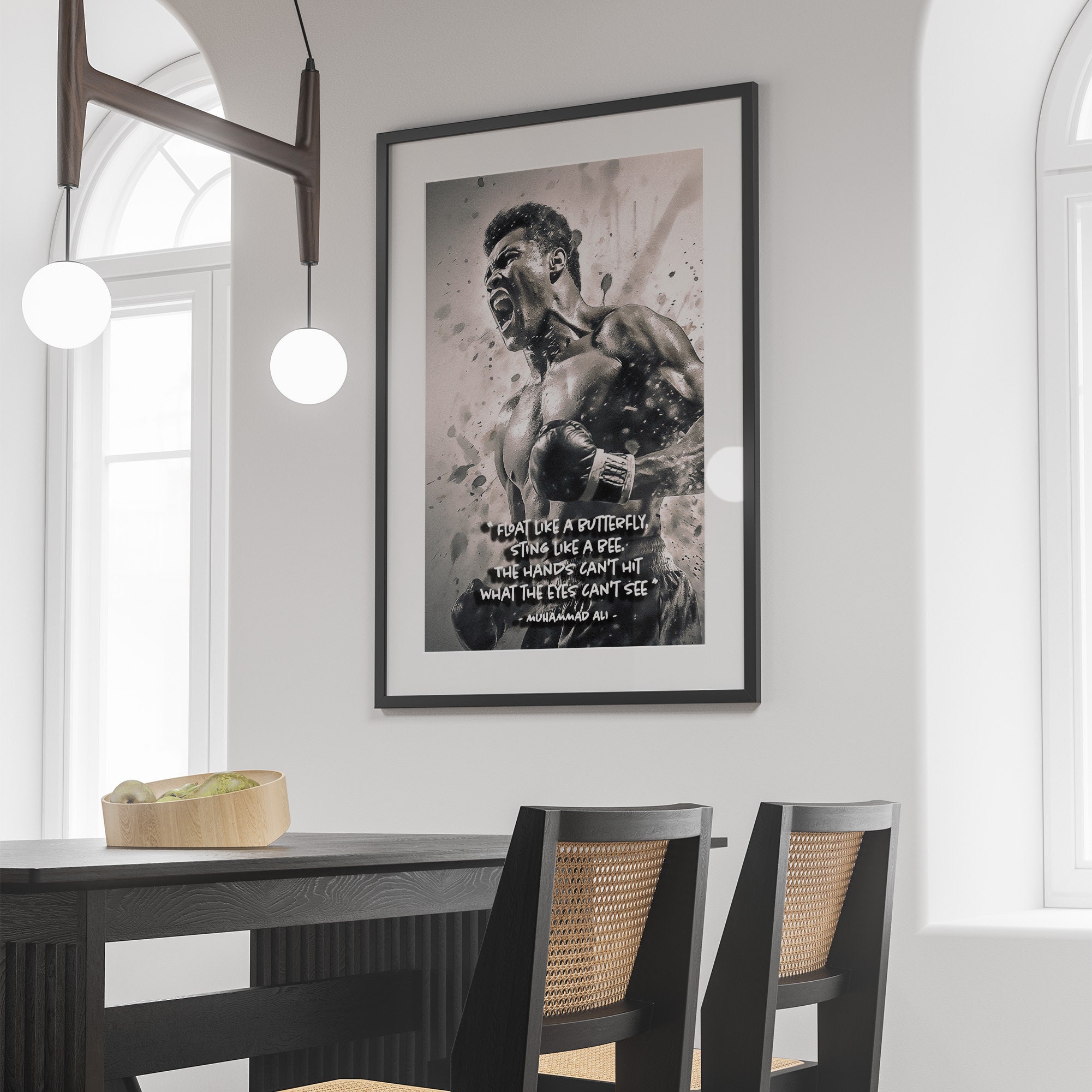 Muhammad Ali Poster Boxing Poster Print Boxing Canvas Wall - Etsy