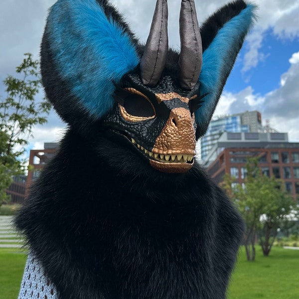 Raptor Furry Mask - Etsy UK