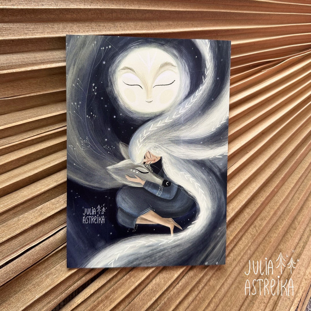 Postcard "wolf" - Etsy