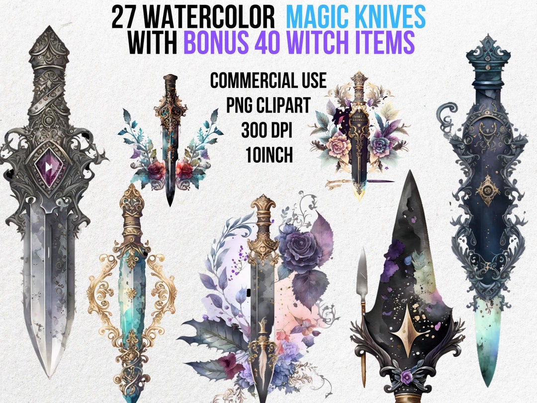 Magic Knives Png Clipart, Witch Knives Transparent Background Png ...