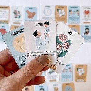 Bible Flashcards, Faith & Feelings, INSTANT DOWNLOAD, 14 Feeling and ...