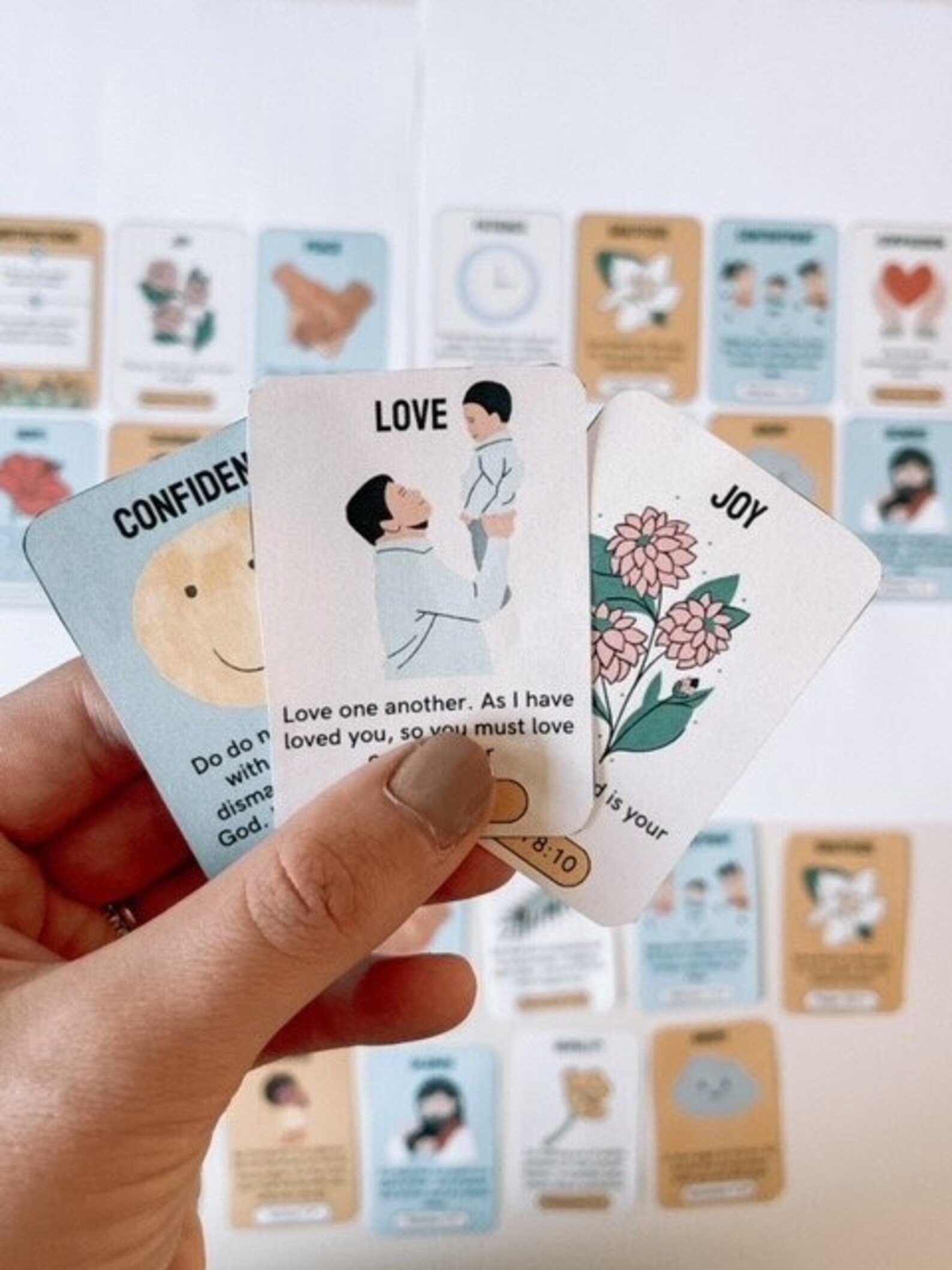 Bible Flashcards, Faith & Feelings, INSTANT DOWNLOAD, 14 Feeling and ...