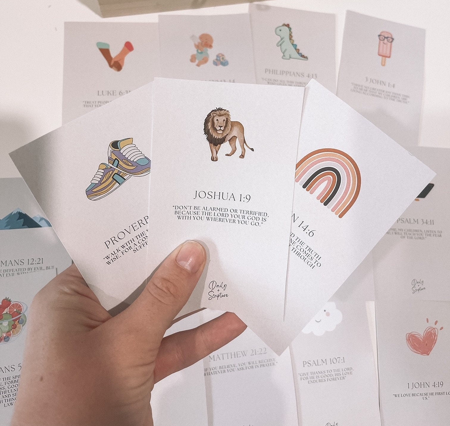 Bible Scripture Flash Cards Memorization Bible Verse Card Set ...