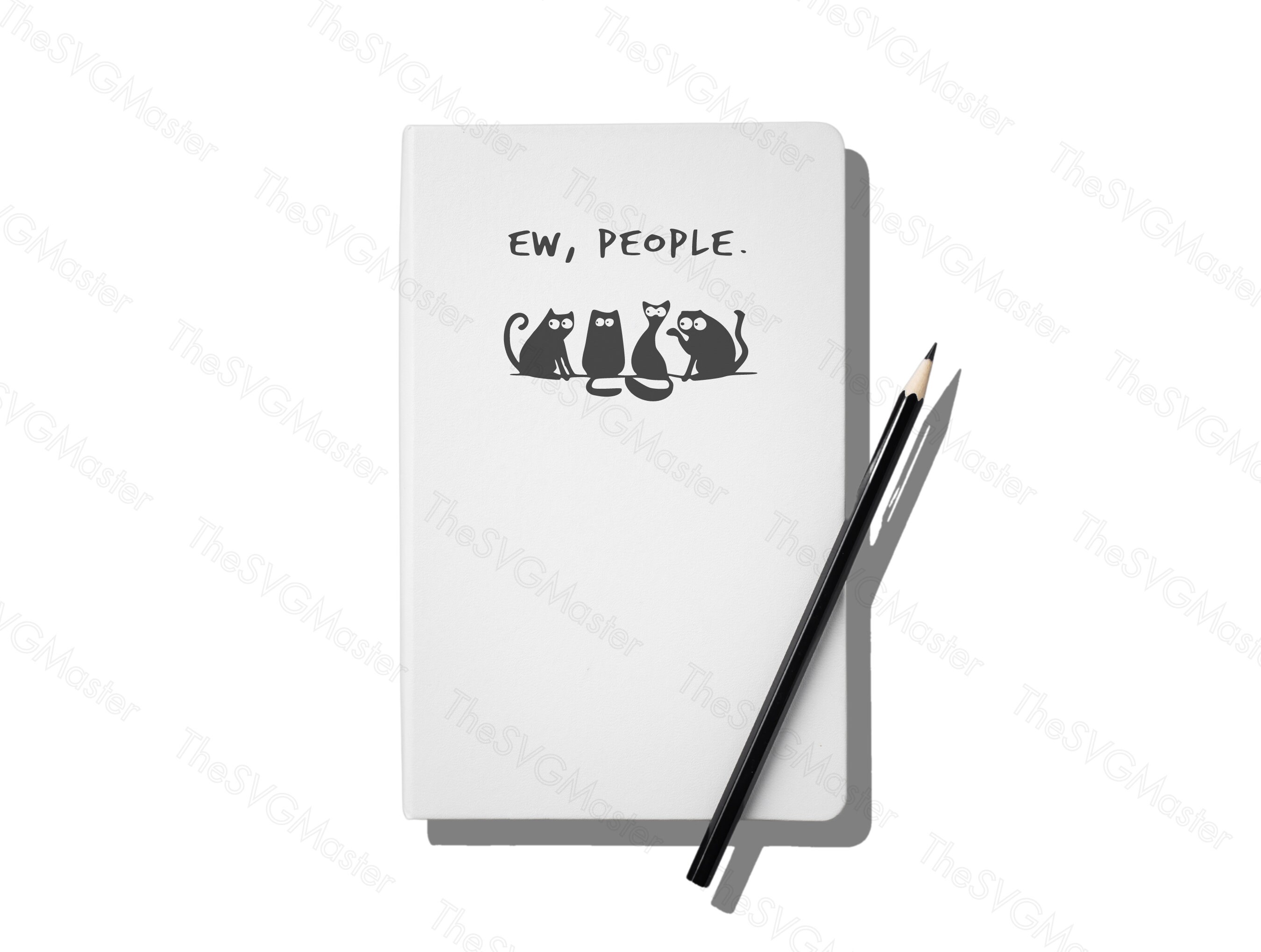Ew People Cat SVG, Cat Svg Files, Cat Silhouette SVG, Funny Cat Svg ...