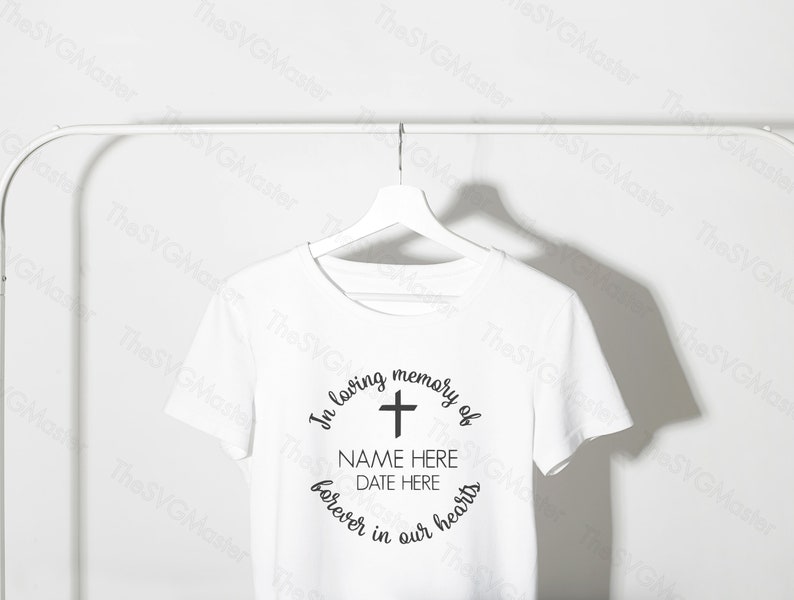 In Loving Memory of SVG, Editable Name and Date in Loving Memory SVG ...