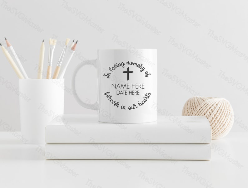 In Loving Memory of SVG, Editable Name and Date in Loving Memory SVG ...