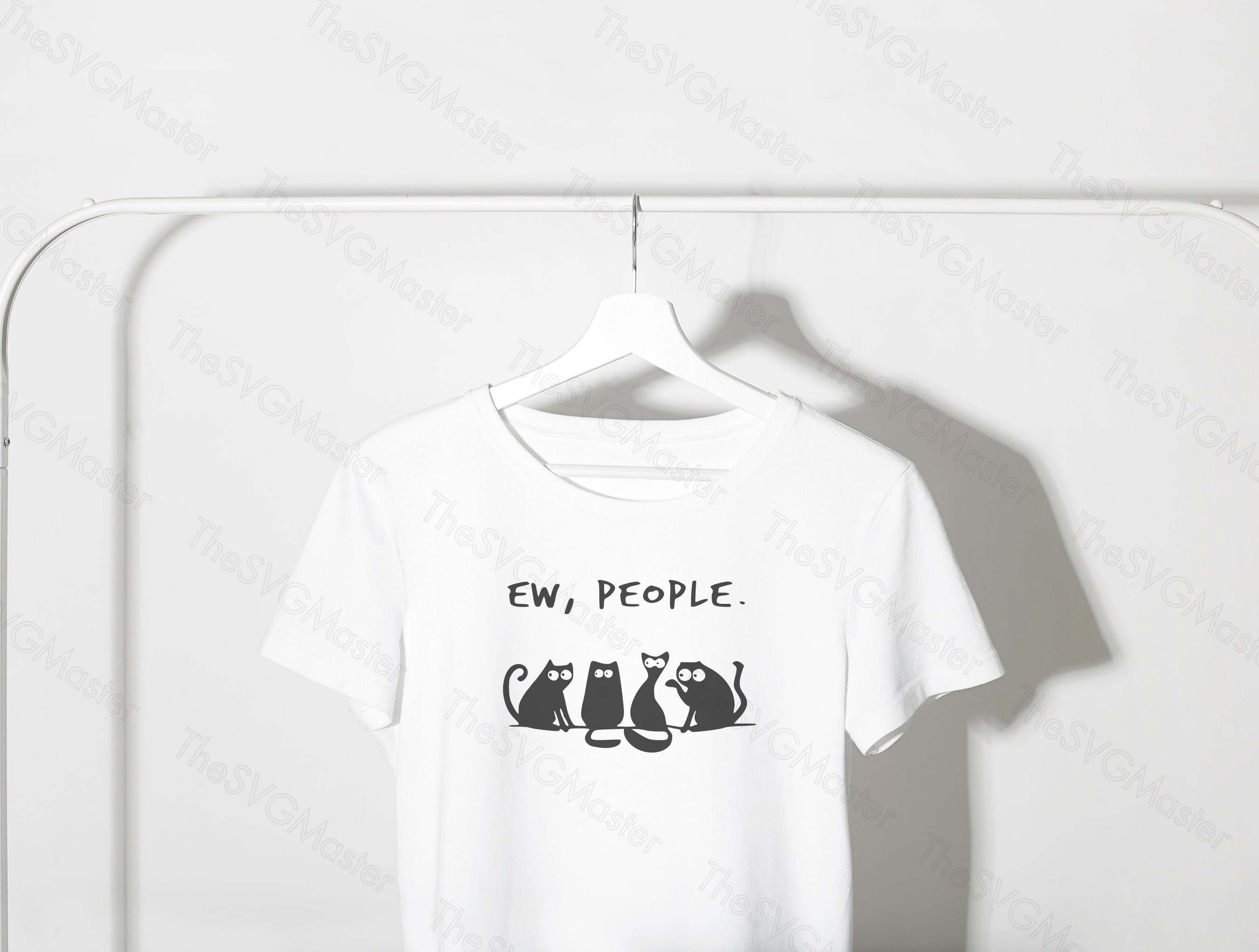 Ew People Cat SVG, Cat Svg Files, Cat Silhouette SVG, Funny Cat Svg ...
