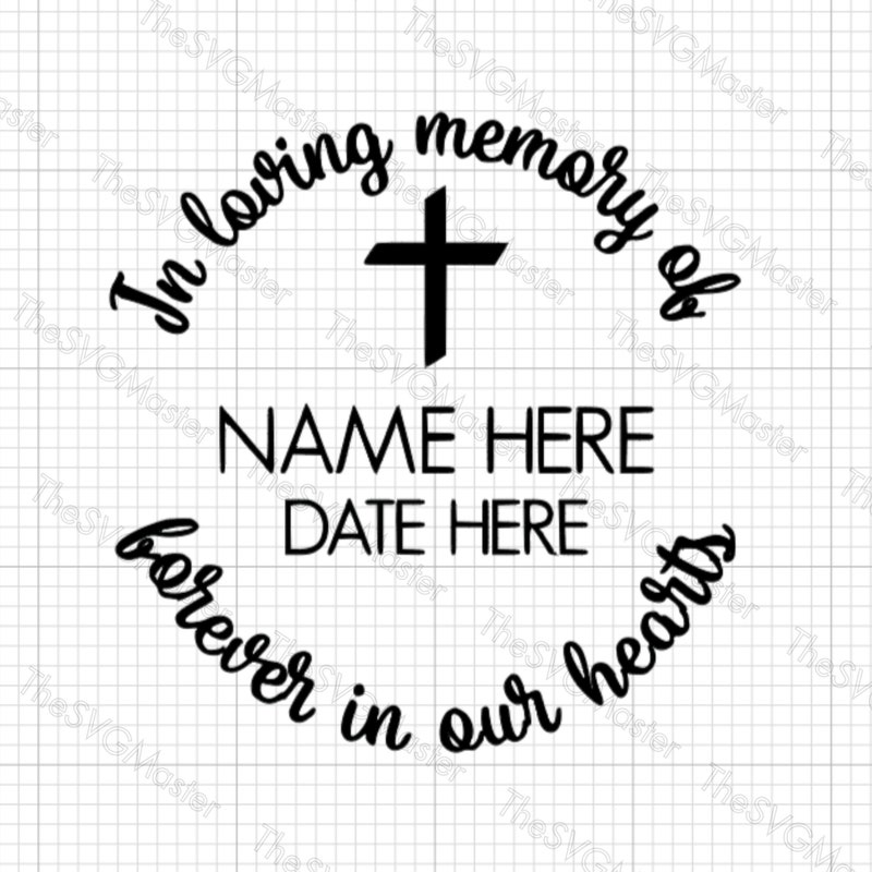 In Memory Svg - Etsy