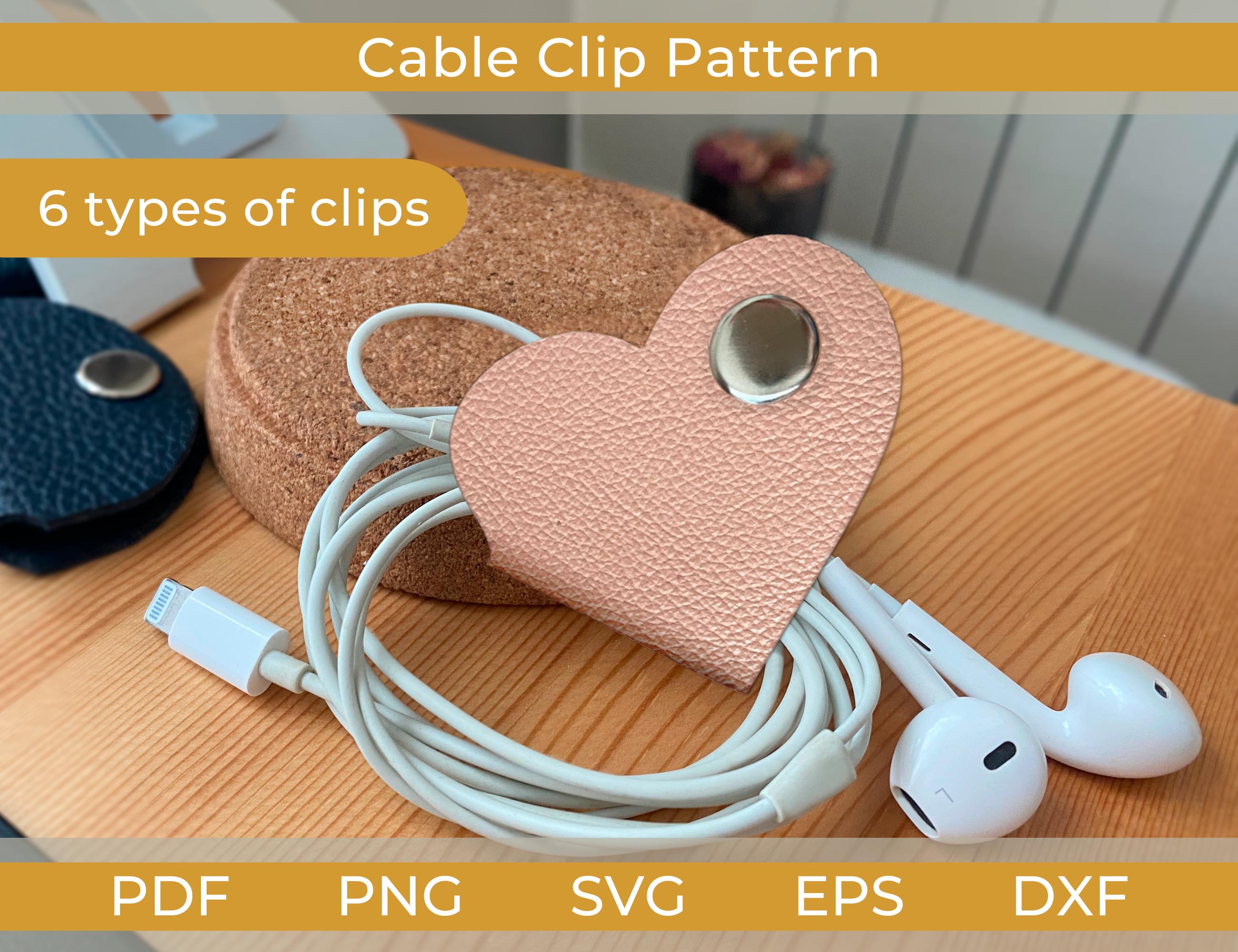 Cable Clip Pattern, PDF Pattern Cord Organizer, Pattern Leather ...