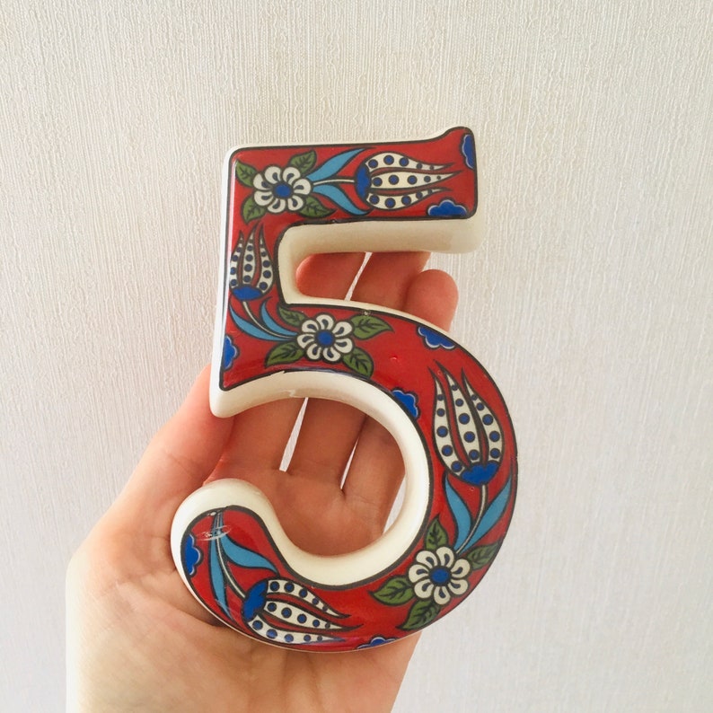 Handmade Ceramic House Numbers, Custom Address Tile Sign, Ceramic ...