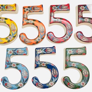 Handmade Ceramic House Numbers, Custom Address Tile Sign, Ceramic ...