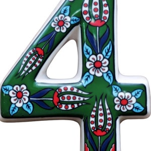 Handmade Ceramic House Numbers, Custom Address Tile Sign, Ceramic ...