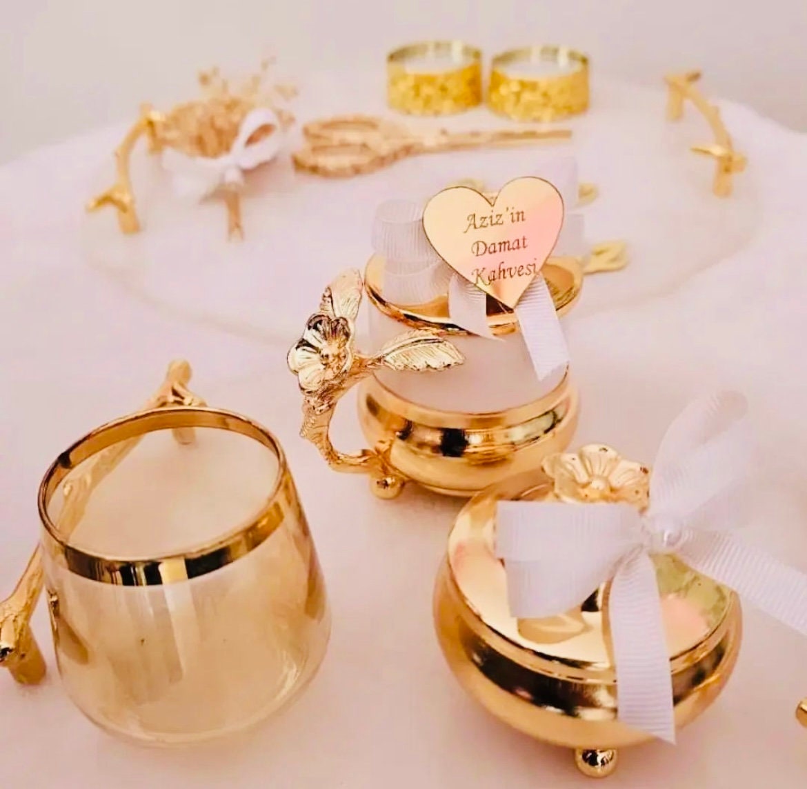 Personalized Engagement Tray Set, Wedding Ring Tray, Epoxy Nikkah Ring ...