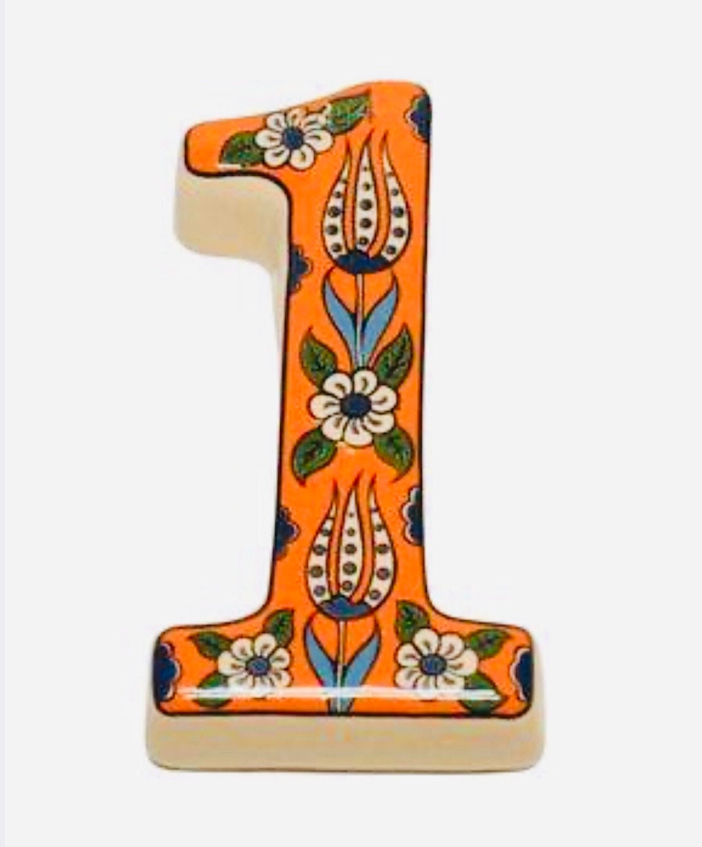 Handmade Ceramic House Numbers, Custom Address Tile Sign, Ceramic ...
