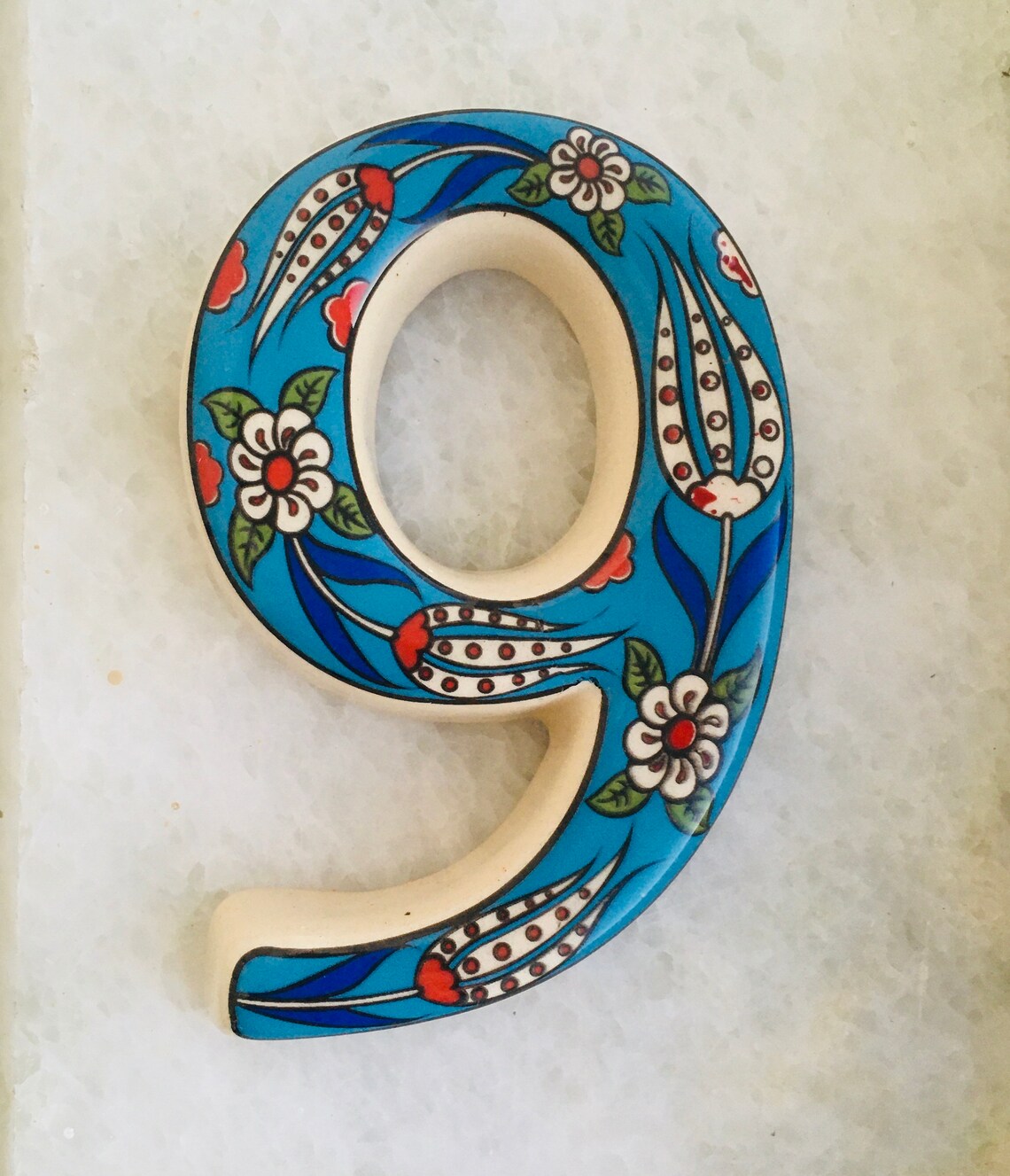 Handmade Ceramic House Numbers, Custom Address Tile Sign, Ceramic ...