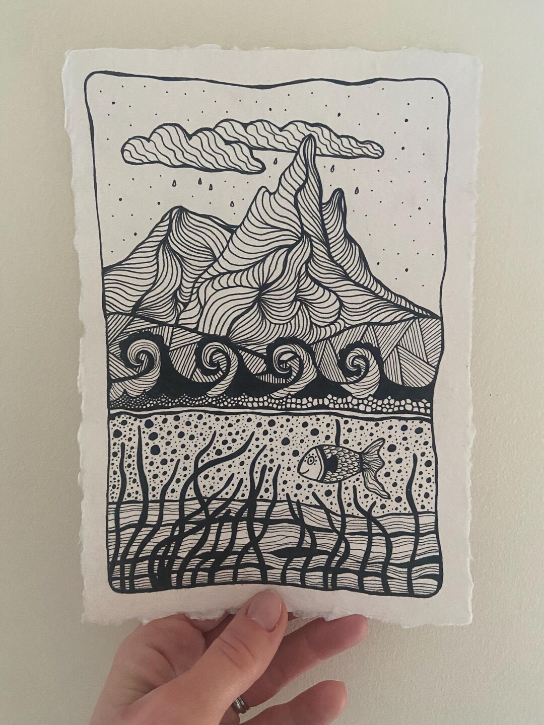 Original Pen and Ink Line Drawing - Drawn by Me on Cotton Rag Paper ...