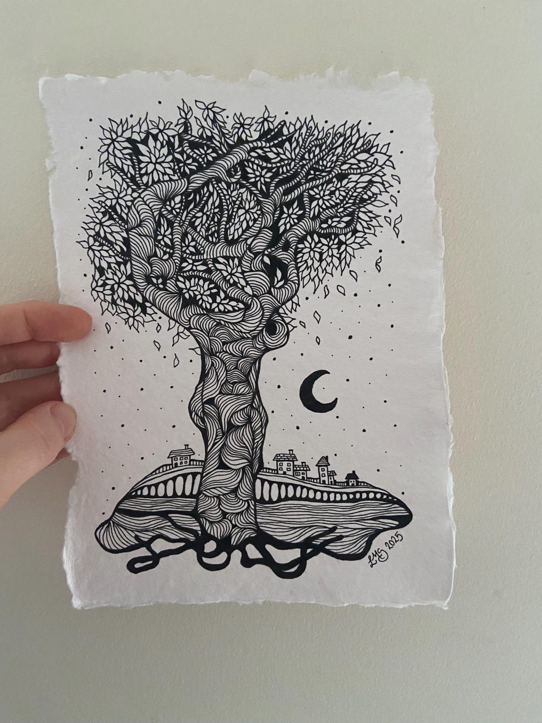 Original Pen and Ink Line Drawing - Drawn by Me on Cotton Rag Paper ...