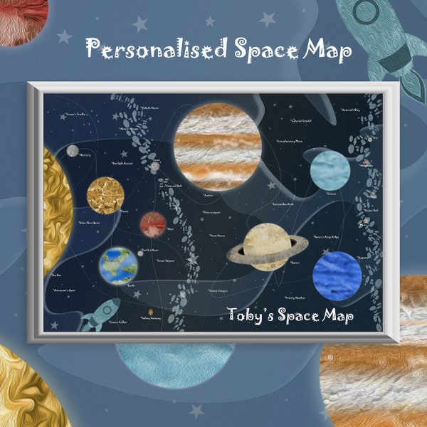 Solar System Digital Download Poster - Etsy