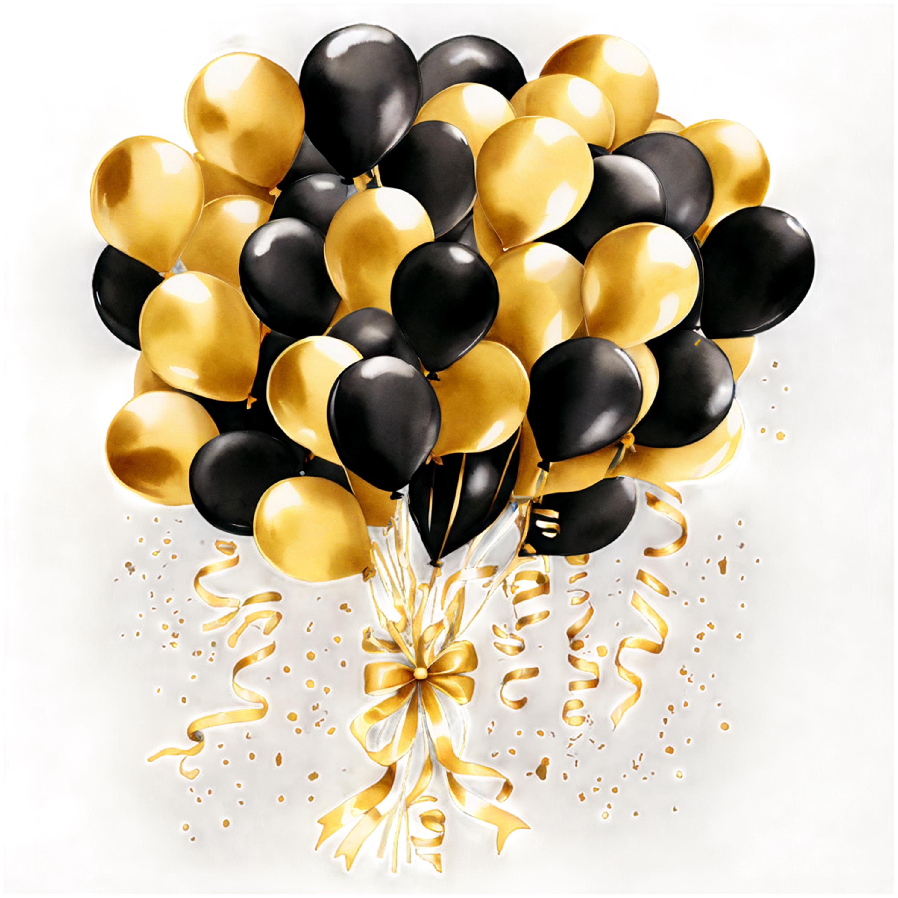 31 PNG Watercolour Colourful Party Birthday Balloon Clipart, Birthday ...