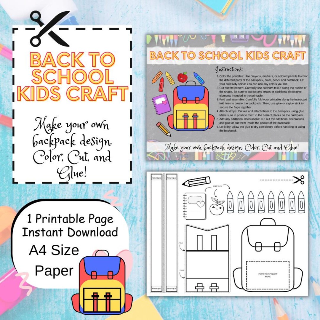 Back to School Crafts, Lunch Box Jokes & Lunch Planner, Fun Activities ...