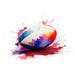 Watercolour Rugby Ball Clipart - 13 PNG Splash Art Designs for DIY ...