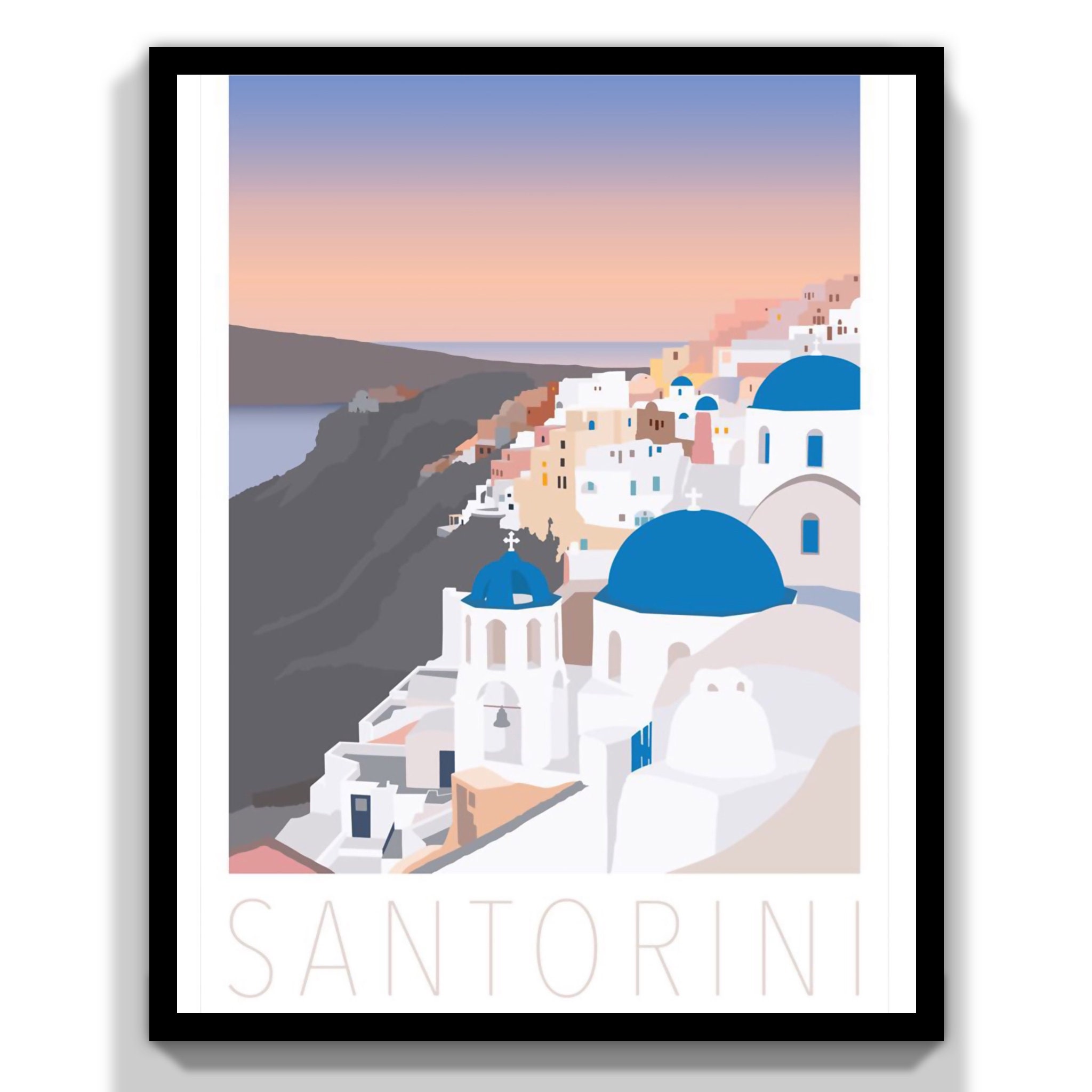 World Landmarks Abstract Art Prints Set of 8, Travel Wall Art Decor ...