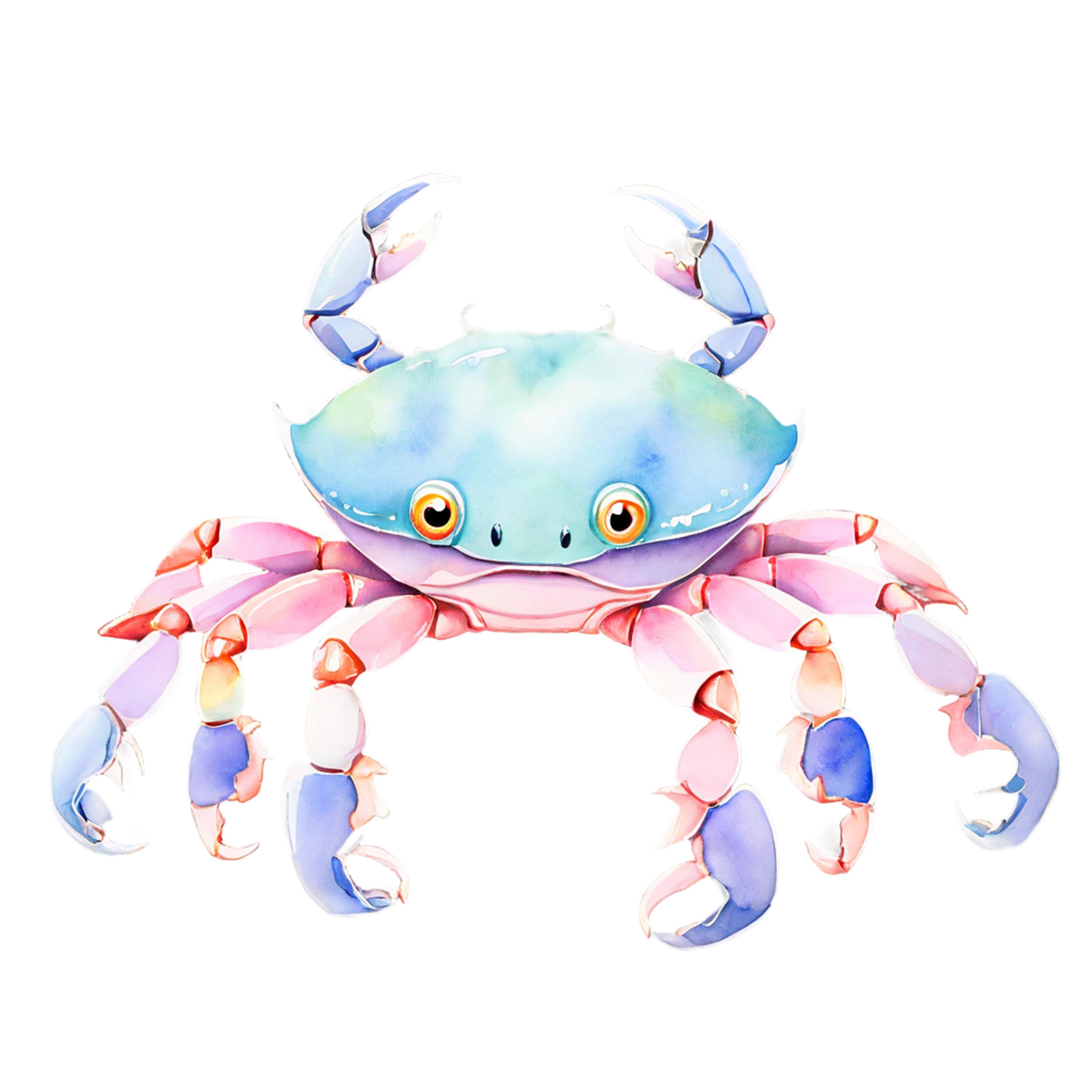 29 PNG Watercolour Pastel Coloured Sea Creatures, Animal Clipart ...
